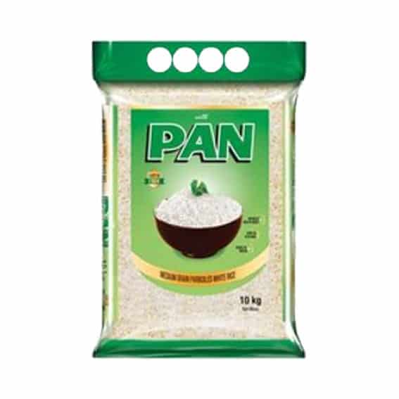 Pan Medium Grain White Rice 10kg | Xclusive 2 U