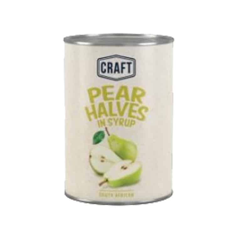 Craft Pear Halves In Syrup 400g | Xclusive 2 U